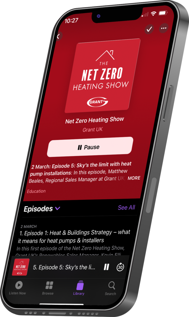 NetZero Heating Show on Phone - Professional Builder
