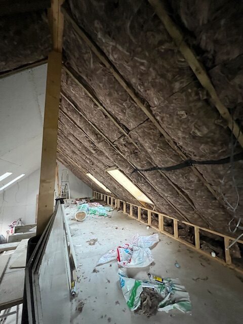 To 0.12 W_m²K in the roof, Kieth used 100mm OmniFit® Slab 35 between ...