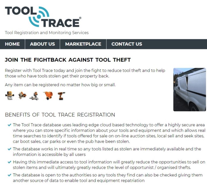 New Website Hopes to Deter Tool Theft - Professional Builder